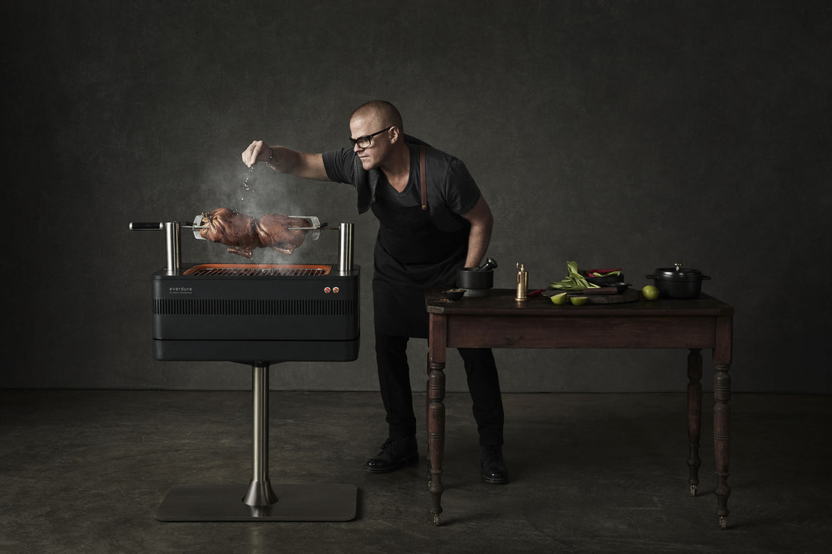 Fusion electric ignition barbeque with pedestal | Flowerland